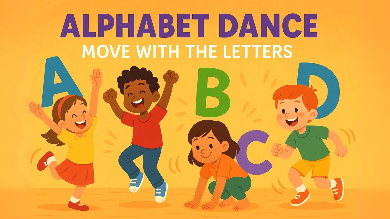 Alphabet Dance Song 🕺 A to Z Moves for Kids | Learn Letters with Fun ...