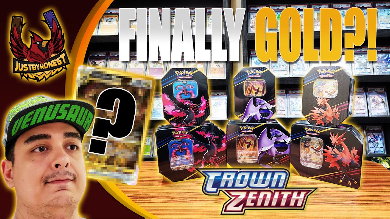 Pokemon Crown Zenith Legendary Bird Tins: Gold At last? - YouTube