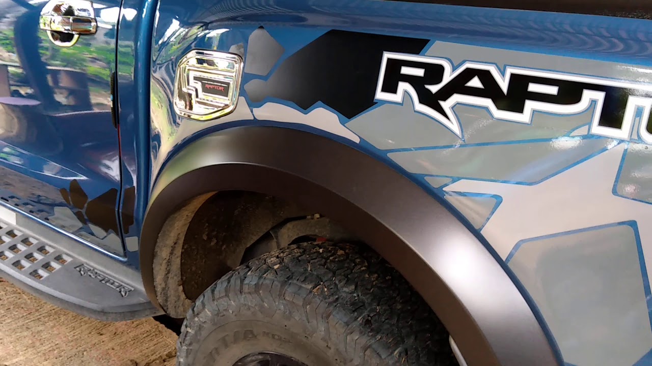 FORD Ranger Raptor completed decals sticker - YouTube