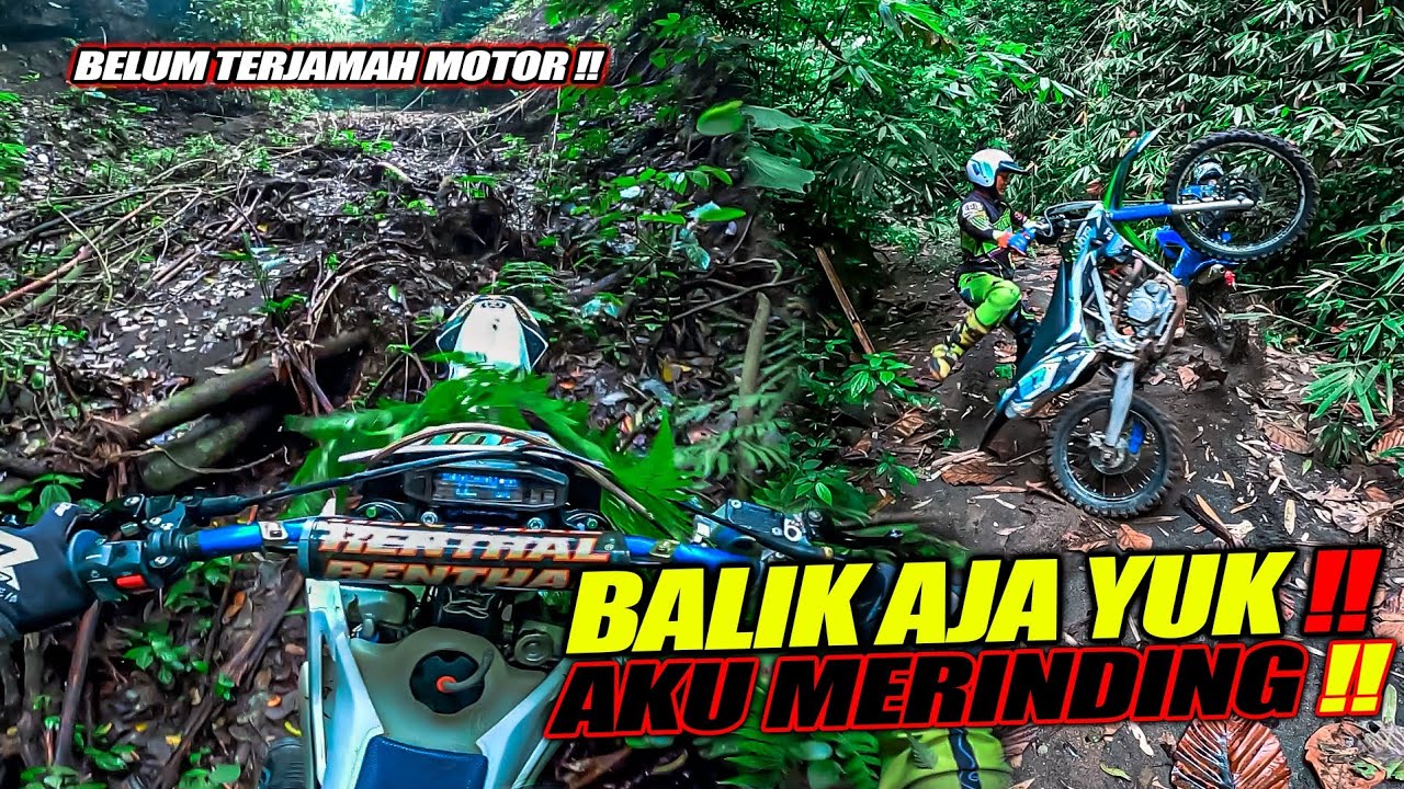 AKU MERINDING !! Jalur Yang Belum Pernah Di Jamah Motor Trail !!! - YouTube