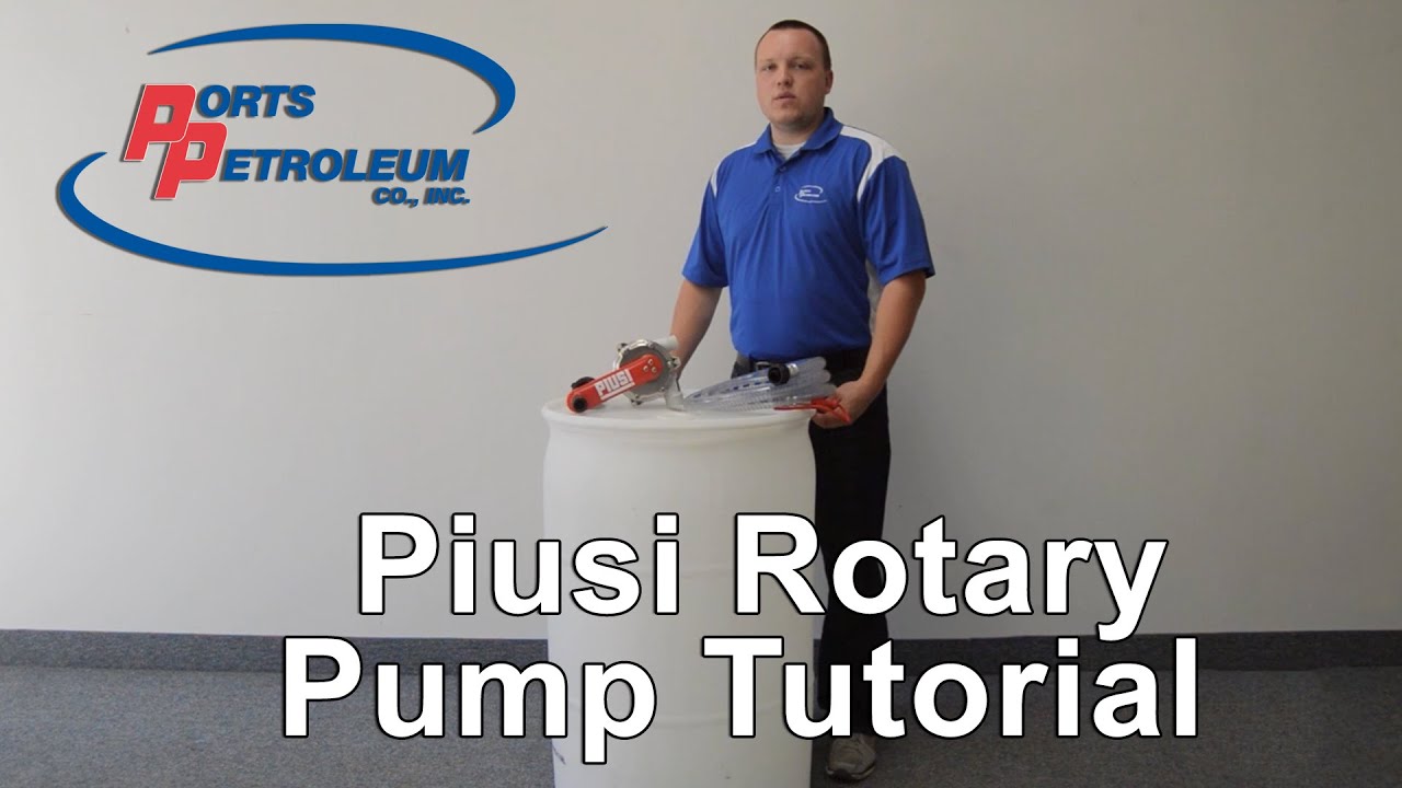 Piusi Rotary Pump Tutorial - YouTube