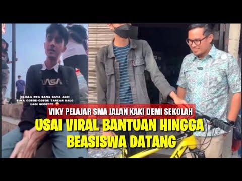 KISAH PELAJAR SMA 2 TAHUN JALAN KAKI 16 KM DEMI SEKOLAH DIBERI SEPEDA DAN TAWARAN BEASISWA - YouTube