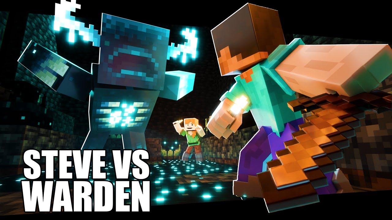 Minecraft Animation Warden VS Steve… Alex Just Watches - YouTube