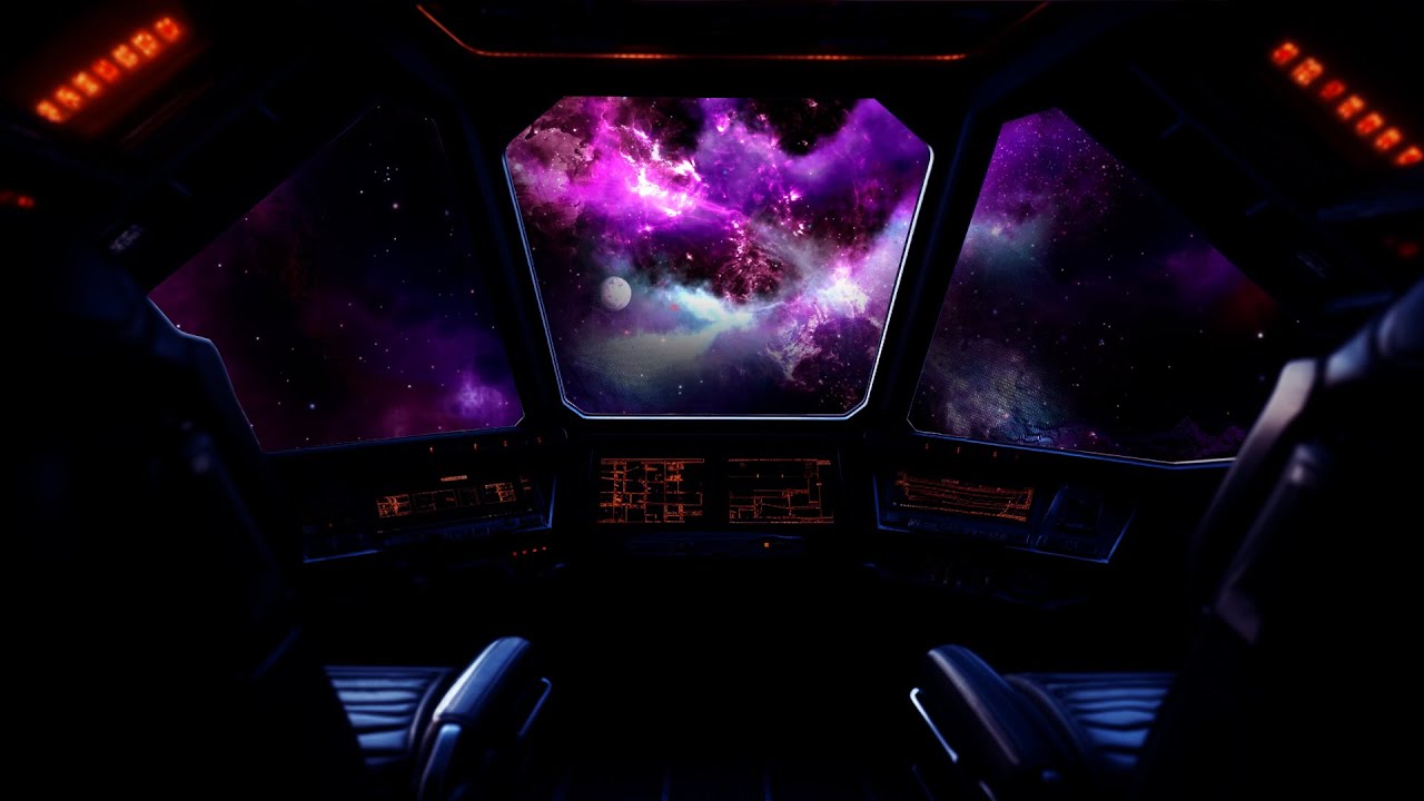 🌿 Space Ambience/ASMR - Deep Space sound in The spaceship | Galaxies in ...