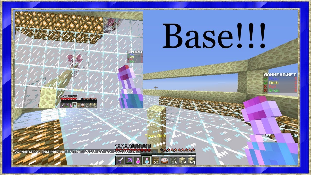 Wir haben eine Base über der Insel gebaut! Minecraft Bedwars Challenge ...