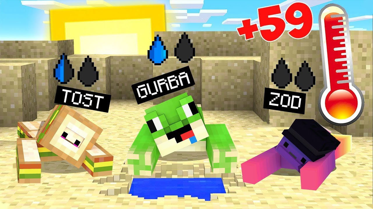 MİNECRAFT'ta SUSUZLUK BARI VAR! (YANİYİK DA) - Minecraft - YouTube