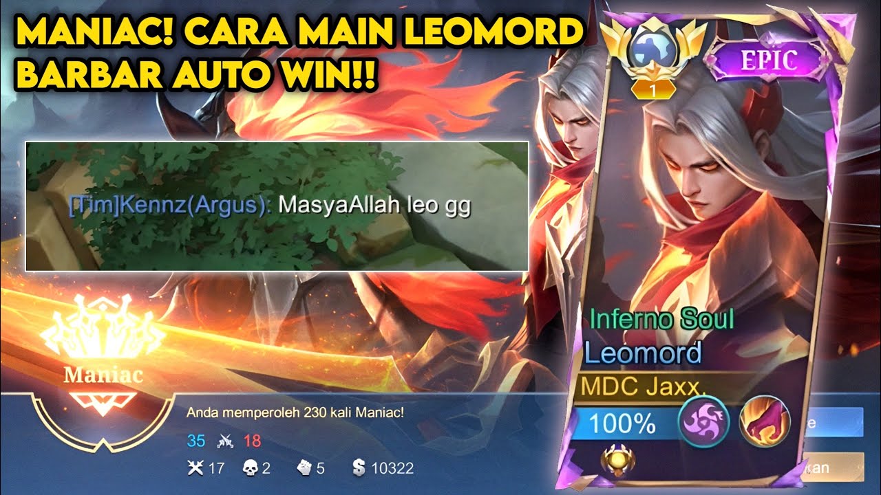 MANIAC! BASE HANYALAH ILUSI! BEGINI CARA BARBAR MAIN LEOMORD SAMPAI DI ...