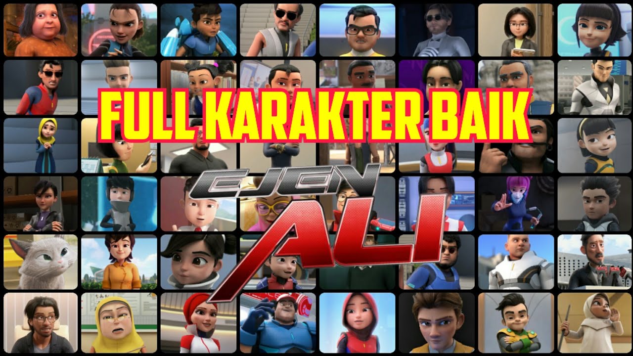 Nama Nama Karakter Ejen Ali Terbaru (Karaker Baik) - YouTube