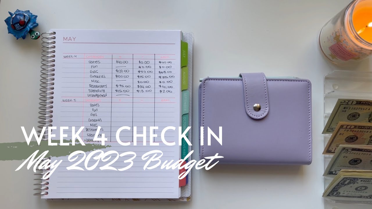 Week 4 Check In | May 2023 Budget | Inconsistent Income | College ...