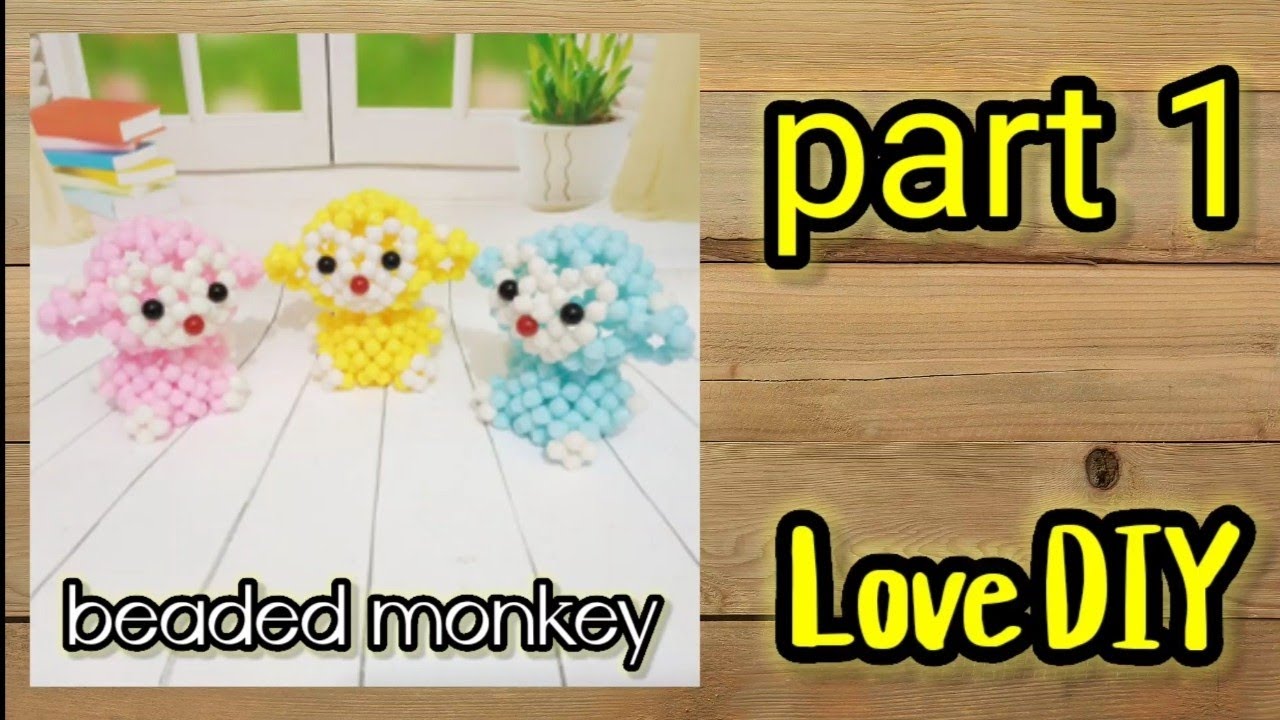 beaded monkey part 1 - YouTube