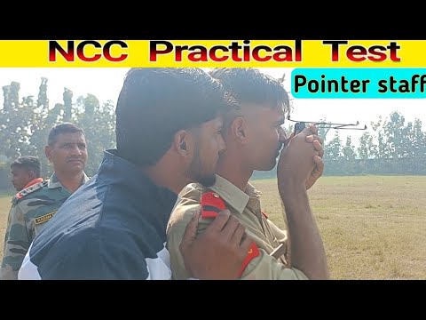 NCC Exam Practical Test pointer staff NCC exam #ncceducation - YouTube