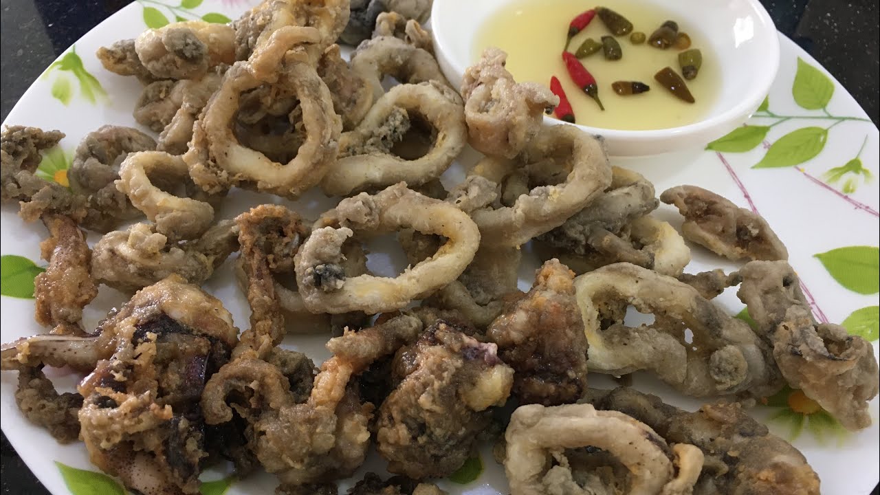 Calamari or Calamares Easy and Simple Squid Recipe - YouTube