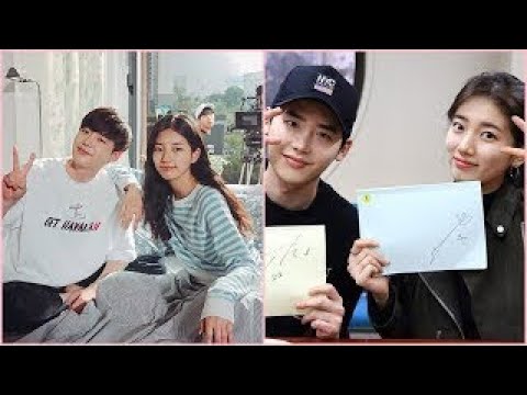 [LEAK] Lee Jong Suk and Suzy are full of smiles during their 1st script reading of 'While You Slee