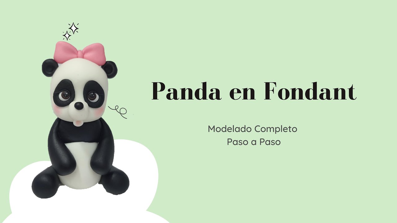 Cómo Hacer un Panda en Fondant// Panda Fondant Tutorial//Matibel ...