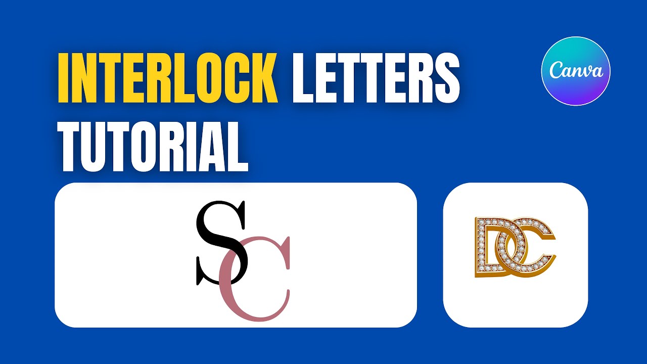 How to Interlock Letters in Canva – Perfect for Logo Design! # ...