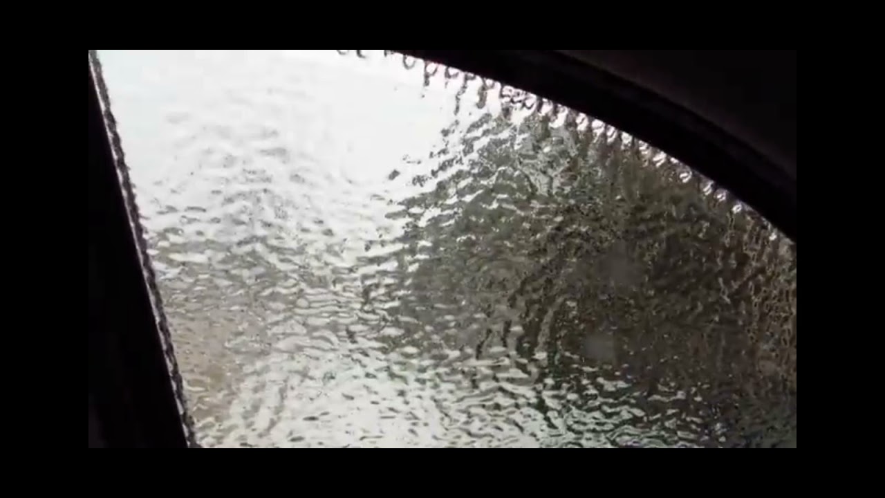 Ice storm smash car window - YouTube