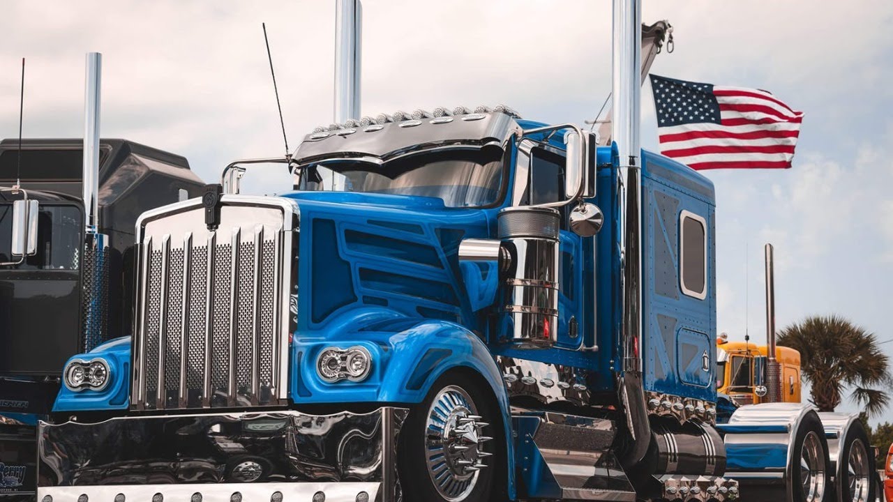 ATS | Custom W900 Code Blue | TRUX Accesories | Pinga Mods - YouTube