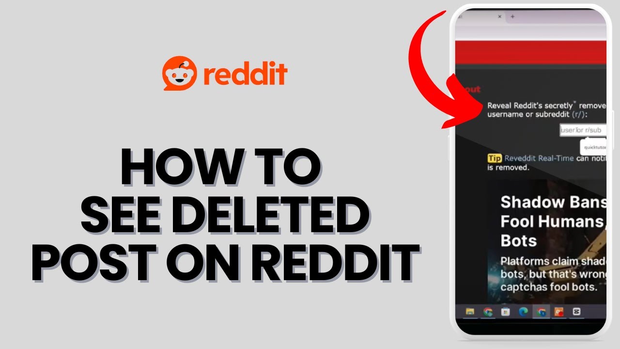 How to See Deleted Posts on Reddit in 2024? - YouTube