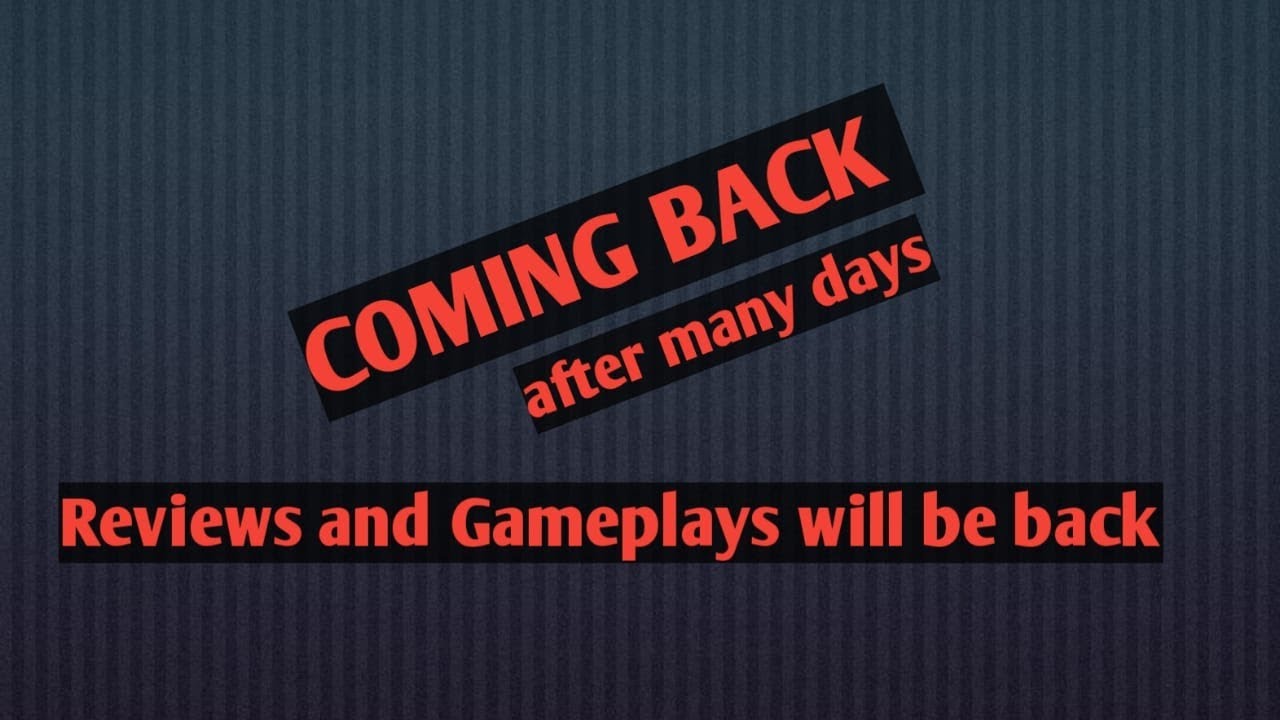 Coming back after many days - YouTube