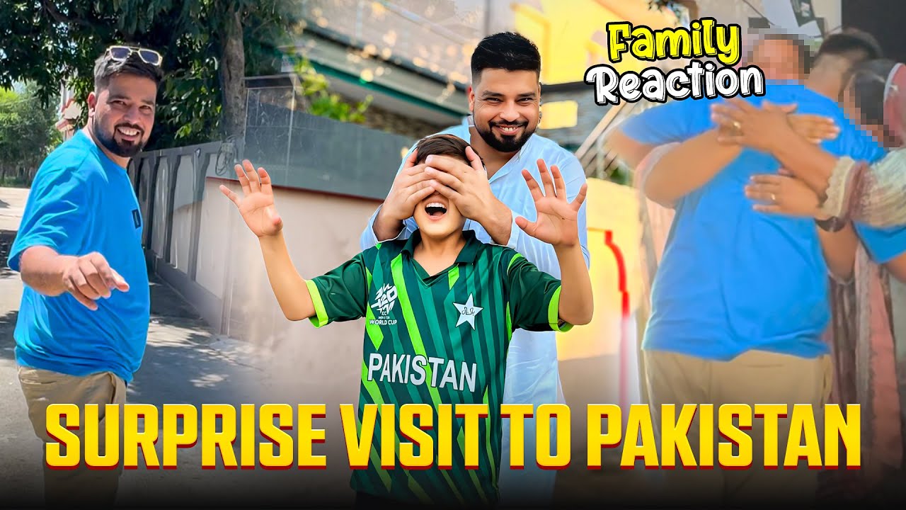My Family Epic Reaction 😂 | Surprise Visit To Pakistan - YouTube