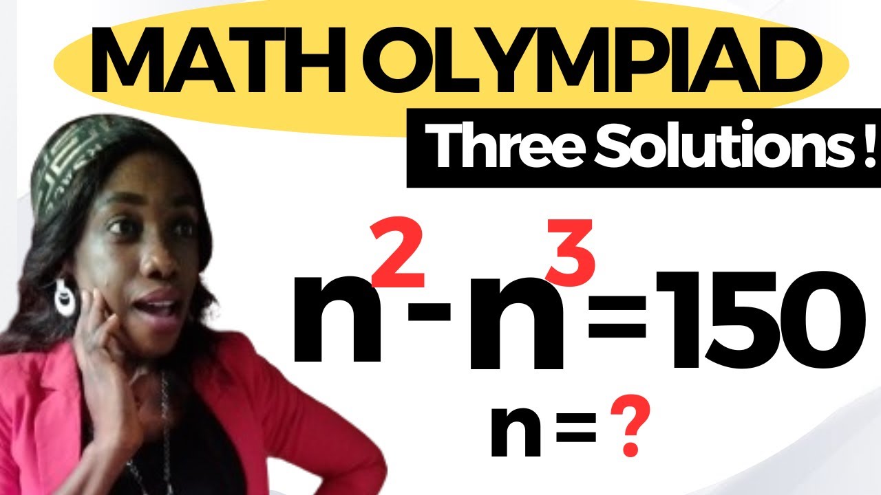 A Nice Cubic Math Olympiad Question |n^2-n^3=150 | Solve - YouTube
