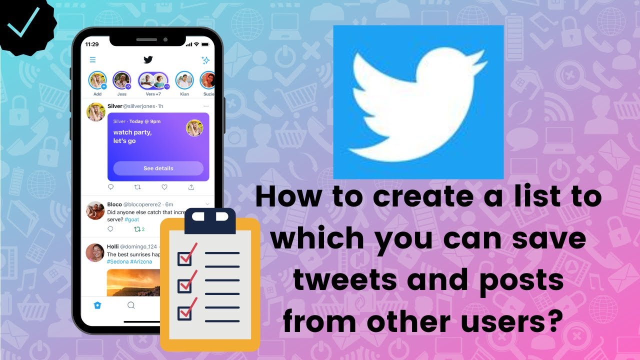 How to create a list to which you can save tweets and posts from other ...