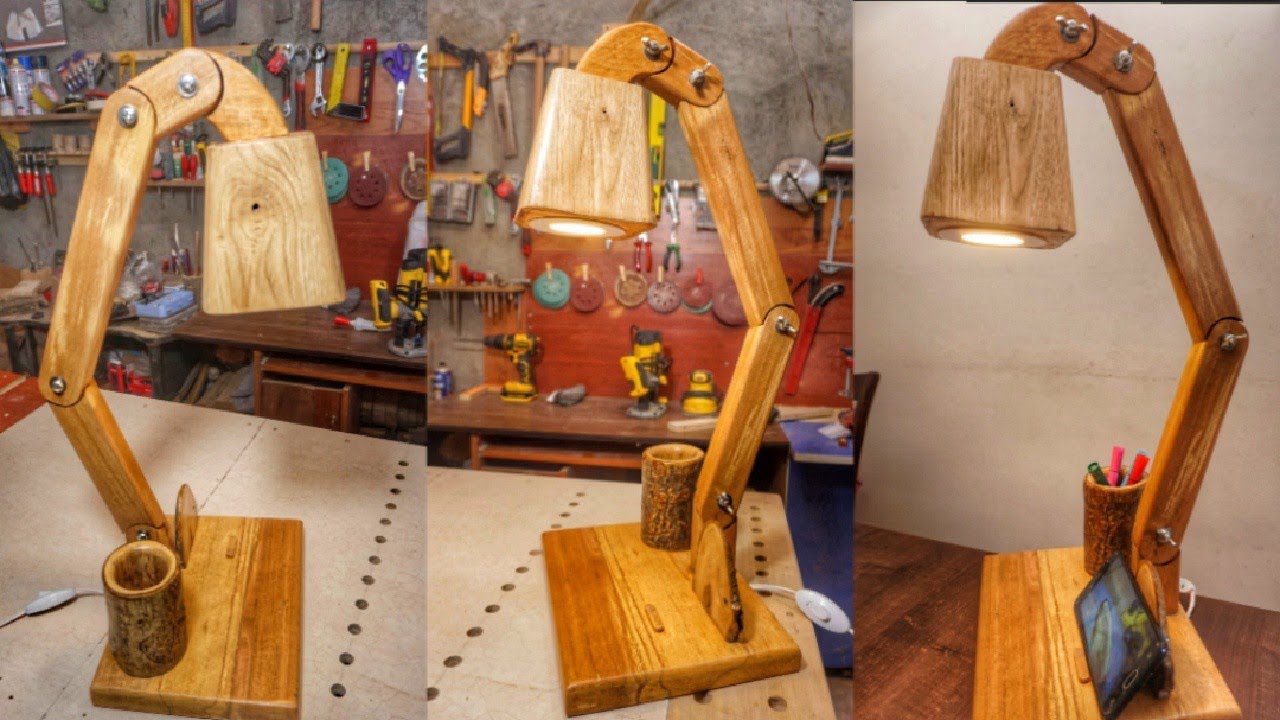 Crafting a Stunning Wooden Table Lamp: DIY Woodworking Masterpiece! # ...