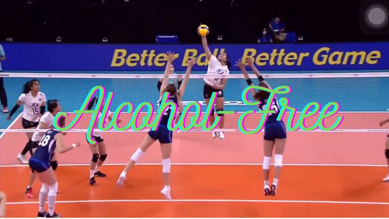 TWICE "Alcohol-Free" played during Thailand vs Italy Volleyball Match ...