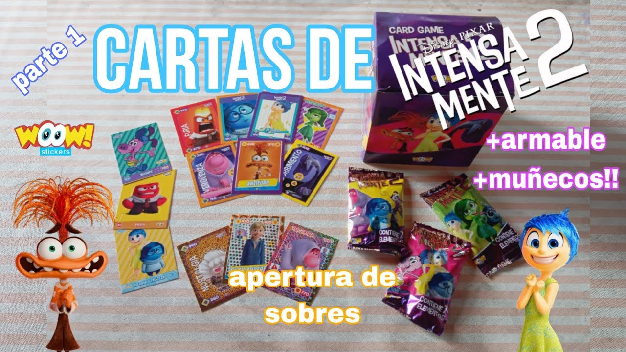 Conseguí las cartas de Intensamente 2!! con muñecos + armable ...