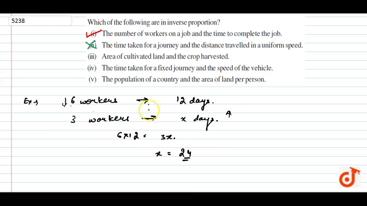 DIRECT AND INVERSE PROPORTIONS NCERT CLASS 8 CHAPTER 13 EXERCISE 13.2 ...