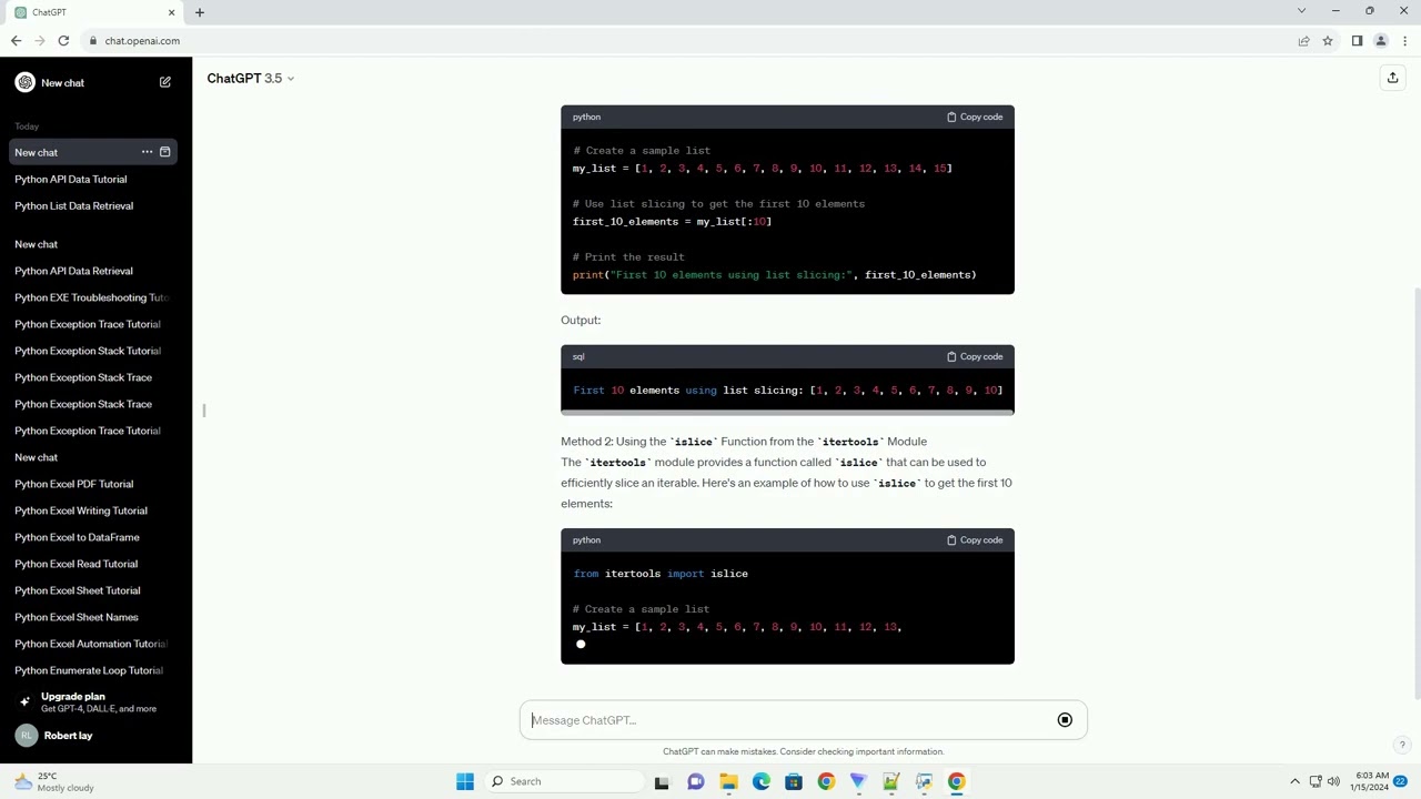 Python Get First 10 Elements Of List YouTube Python Get First 10 Elements Of List YouTube