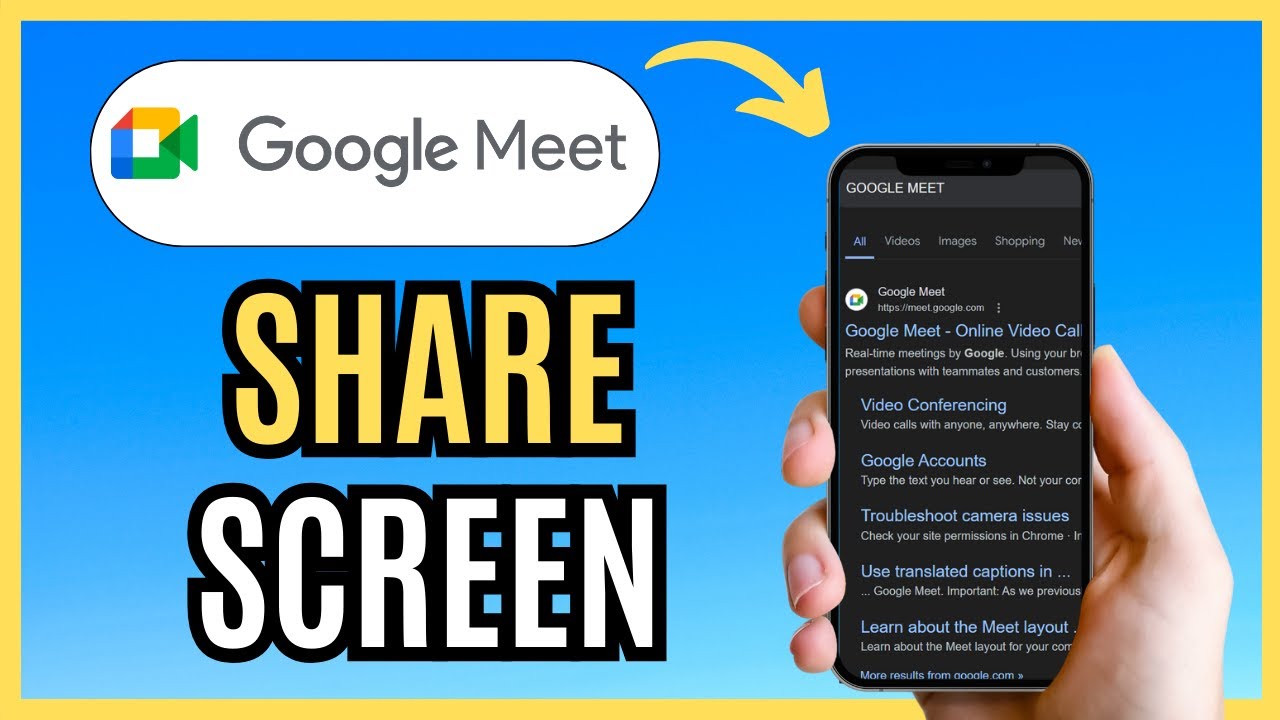 How to SHARE SCREEN on GOOGLE MEET 2024! - YouTube