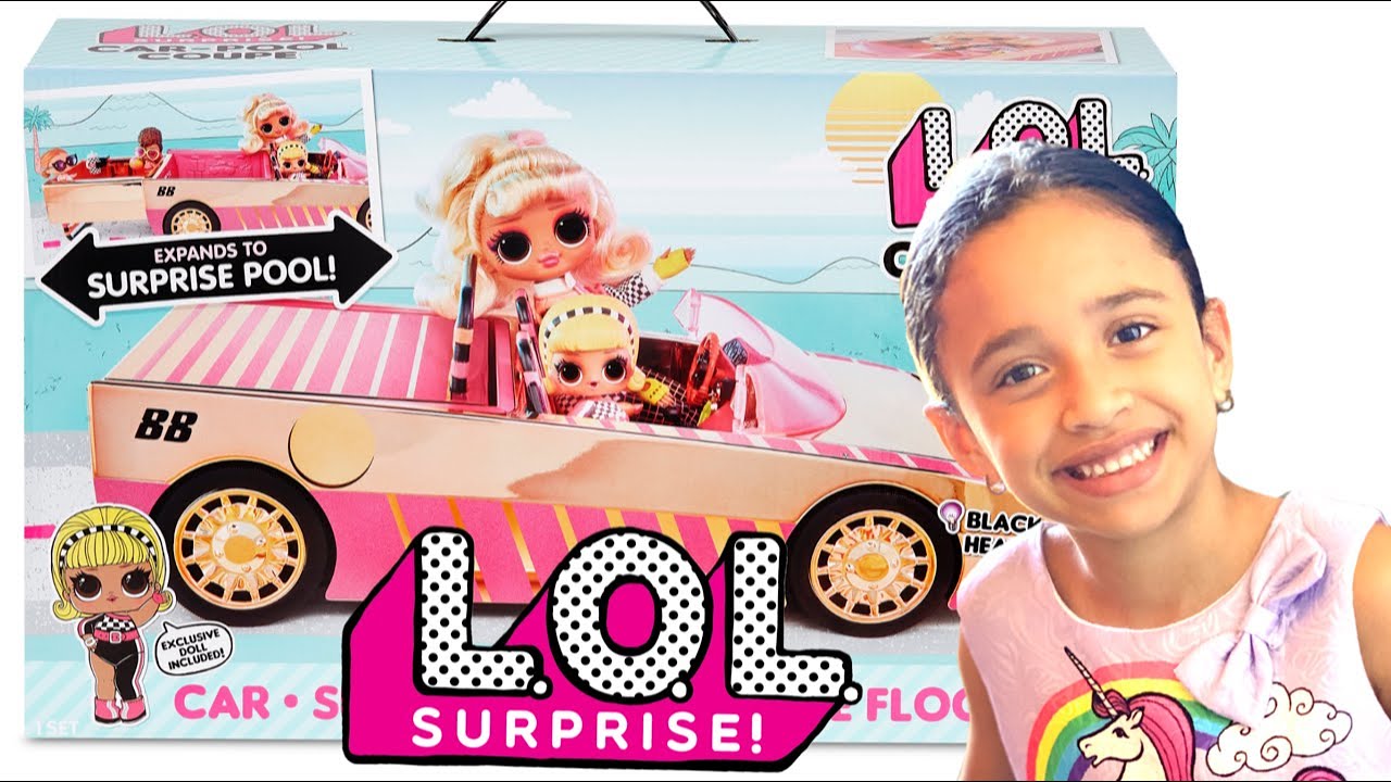 OMG Car Pool Coupe LOL Surprise Car with Pool Party + Blind Bags - YouTube