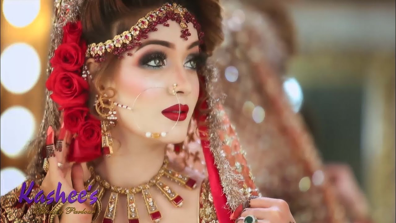 GORGEOUS BRIDAL MAKEOVER AND HAIRSTYLING BY KASHIF ASLAM 💖👌🌟💐💖💐💃 - YouTube