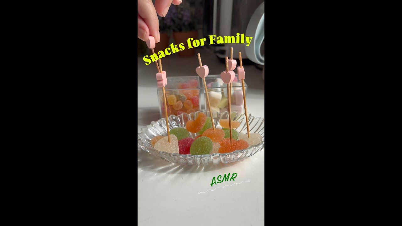 ASMR Snacks for Family #candy #food #asmr #yummy #sweet #snacks #family ...
