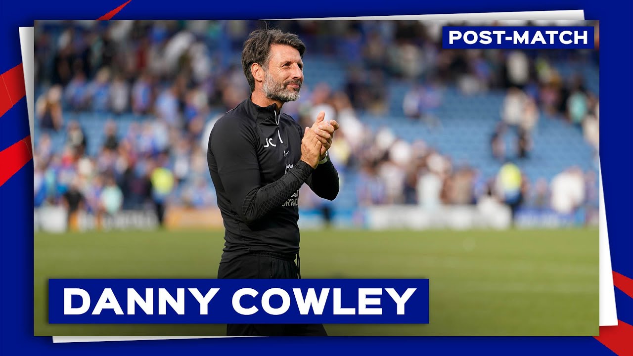 Danny Cowley post-match | Pompey 2-1 Peterborough United - YouTube