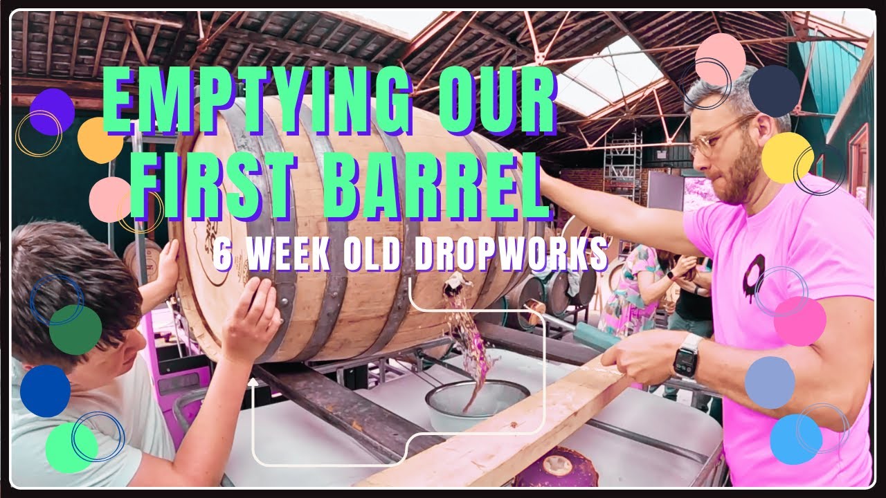 6 week old Rum!!!- We emptied our first barrel- How DropWorks is that?!?!?! - YouTube