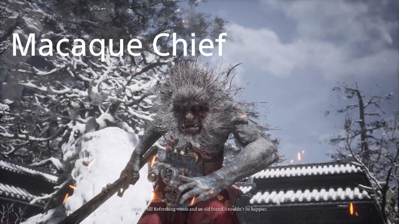 Black Myth Wukong Macaque Chief Second Boss Fight - YouTube