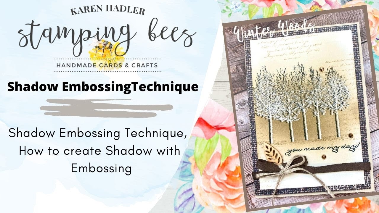 Shadow Embossing Technique - YouTube