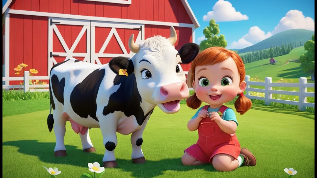 Baby Cow Say Moo Moo Moo | Fun Animal Sounds Song for Kids | Baby Cow ...