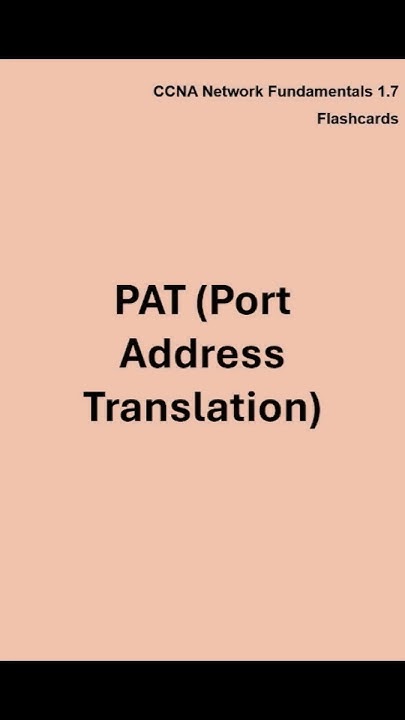 CCNA1.7 Flashcards - Describe private IPv4 addressing - YouTube