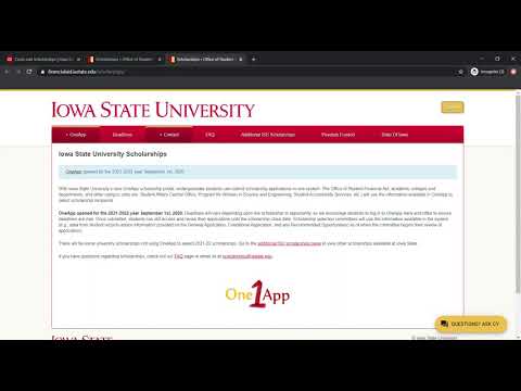 Scholarship Opportunities- Iowa State University - YouTube