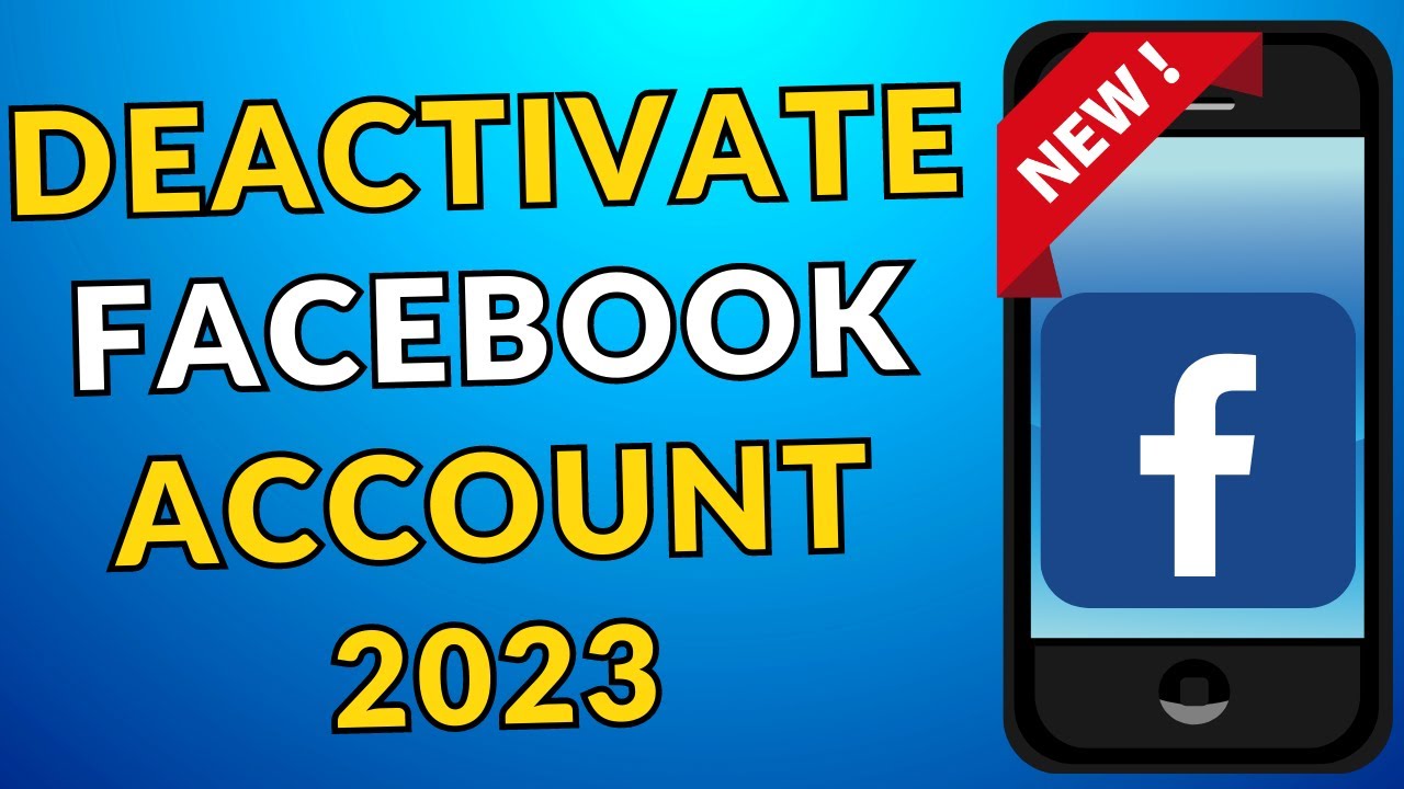 How to Deactivate Facebook Account in 2023 (NEW UPDATE) - YouTube