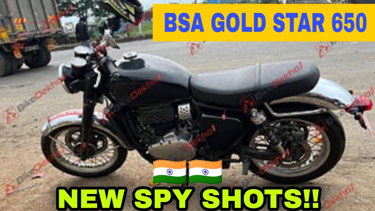 BSA GOLDSTAR 650 NEW SPY SHOTS IN INDIA | UPCOMING | BSA | GOLDSTAR 650 ...