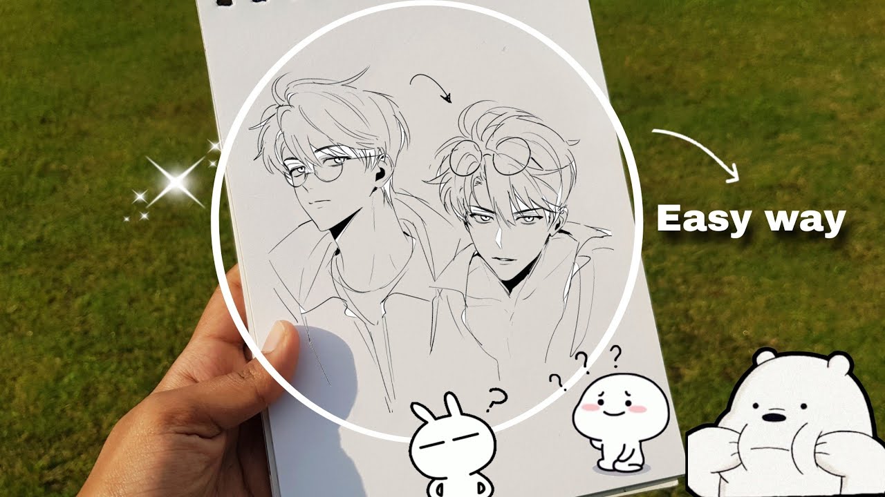 Anime Drawing🌿....with me;) - YouTube