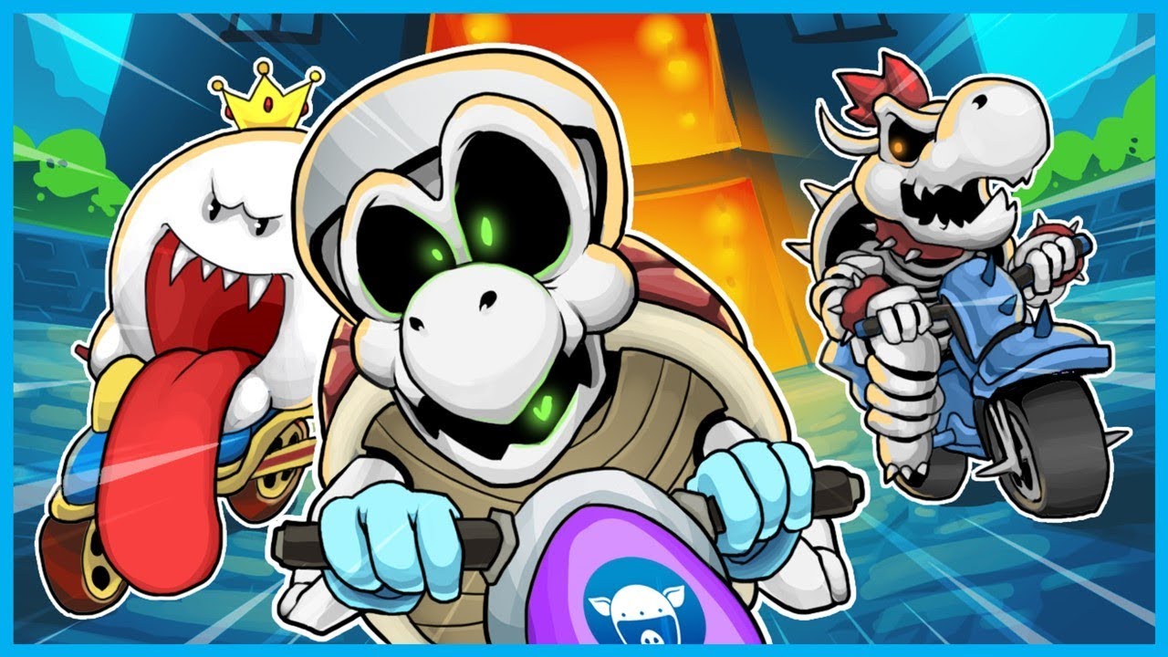 SPOOKY CHARACTERS & EVEN SPOOKIER DRIVING! - MARIO KART 8 DELUXE FUNNY ...