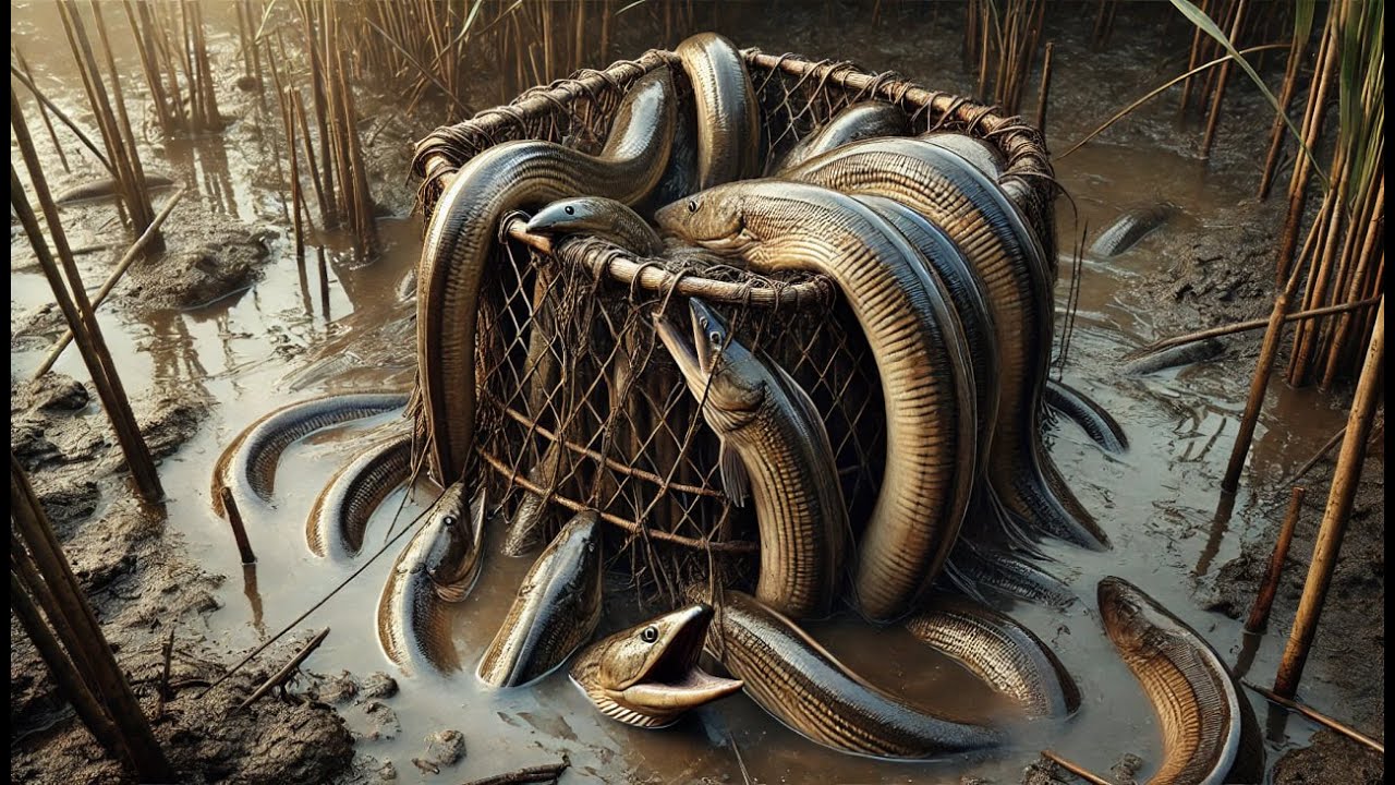 Episode 33: Bare-Handed Eel Catching Challenge – Hunting for a Giant ...