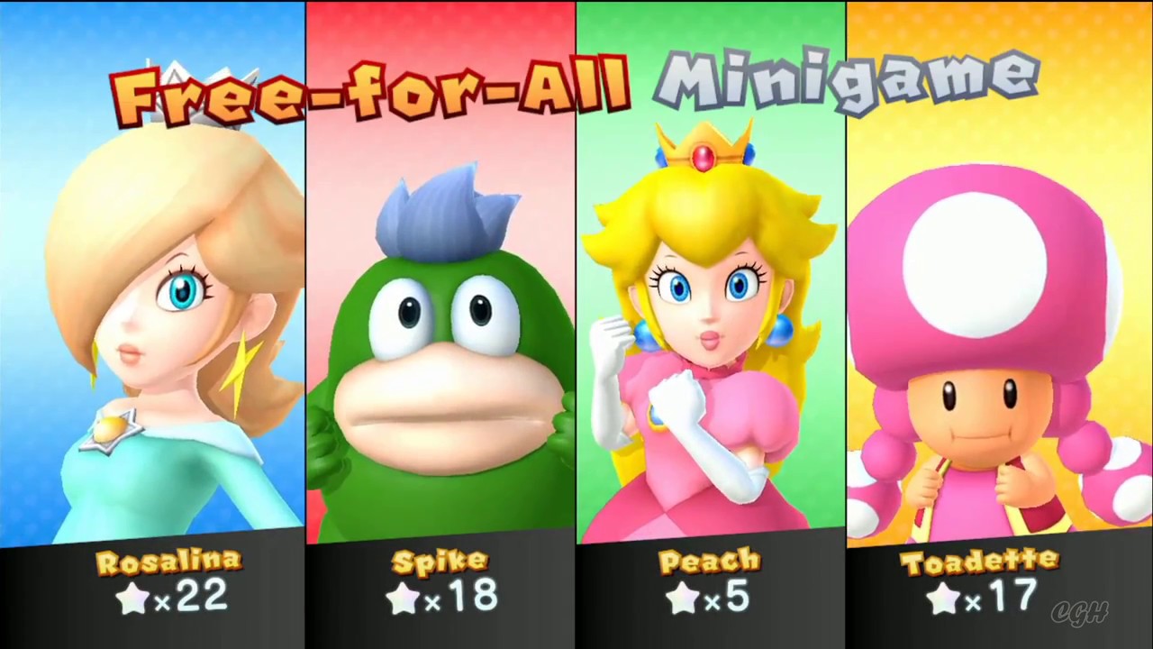 Mario Party 10 Airship Central - Peach vs Rosalina vs Toadette vs Spike ...