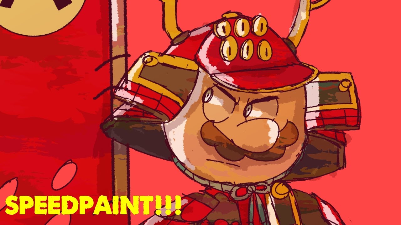 Samurai Mario! | Super Mario Run | Speed Paint - YouTube