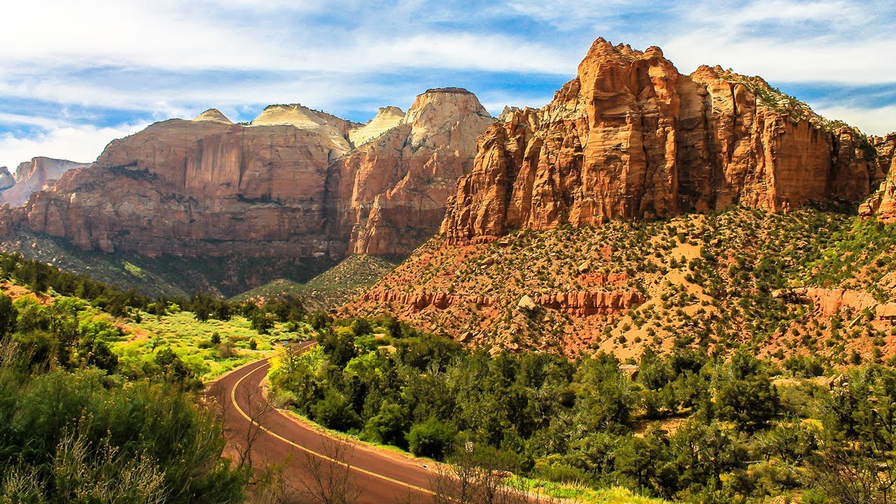Zion Mount Carmel Highway Scenic Drive, Utah, USA, Highway 9, Zion ...